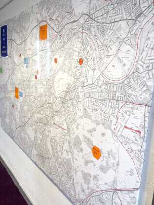 Custom Magnetic Map Board - Logovisual Ltd