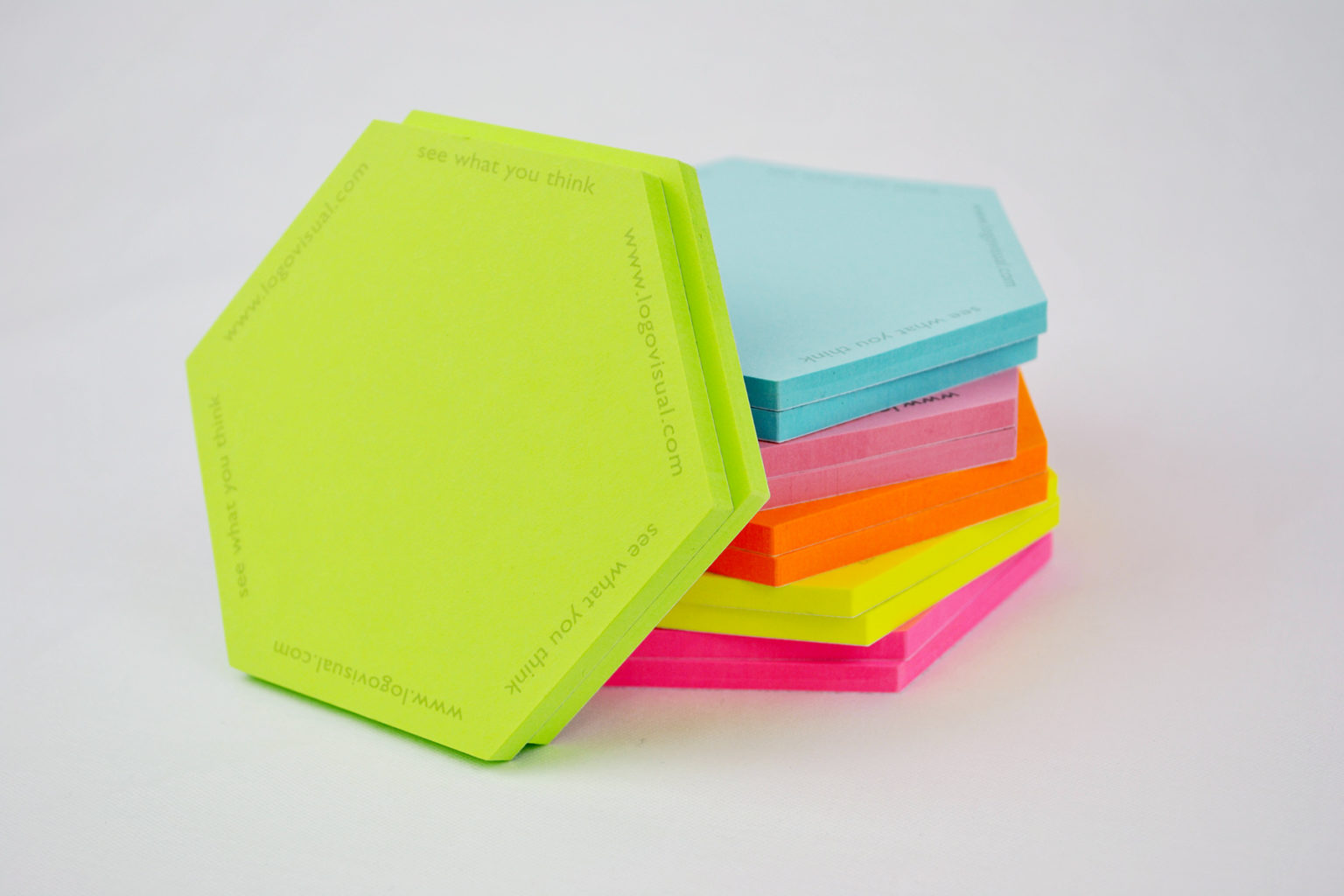 Hexagon Sticky Notes - Logovisual Ltd