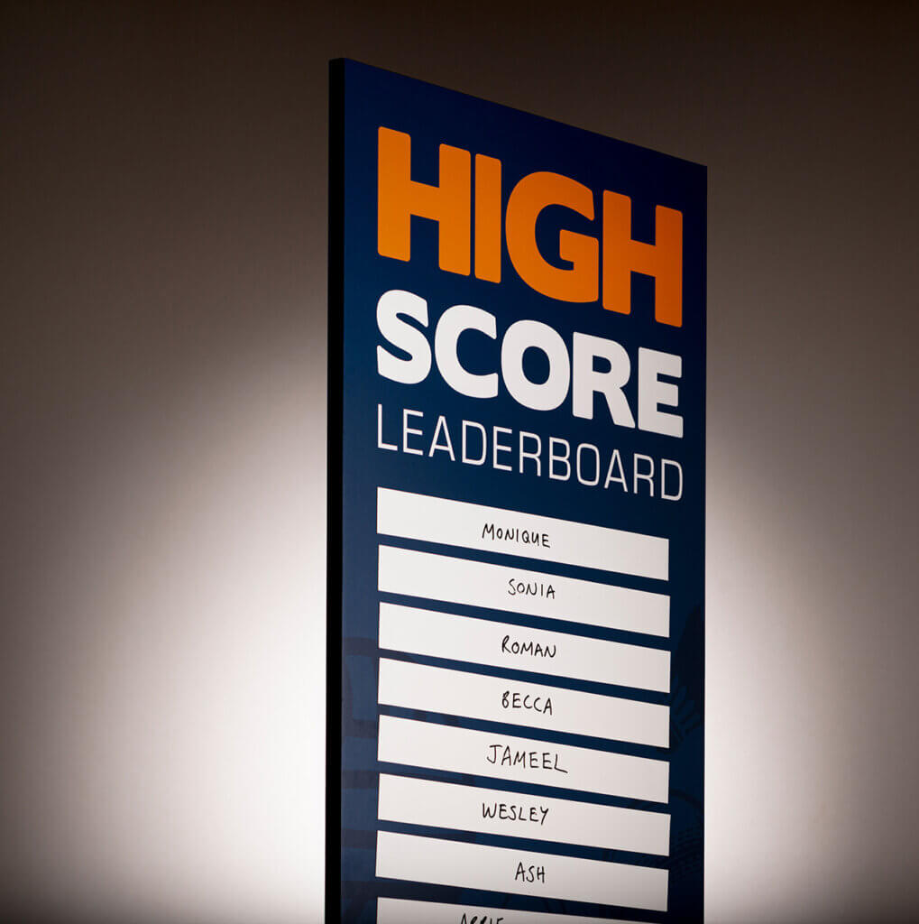 Custom Printed Magnetic Leaderboards - Logovisual Ltd