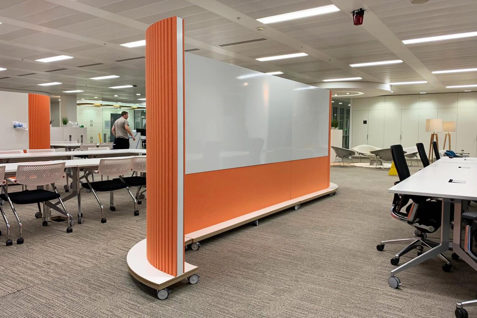 Coloured Acoustic Whiteboard Screen - Logovisual Ltd