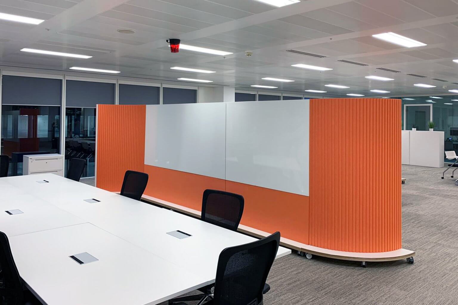 Coloured Acoustic Whiteboard Screen - Logovisual Ltd