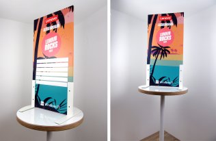 Printed Tabletop Leaderboards - Logovisual Ltd