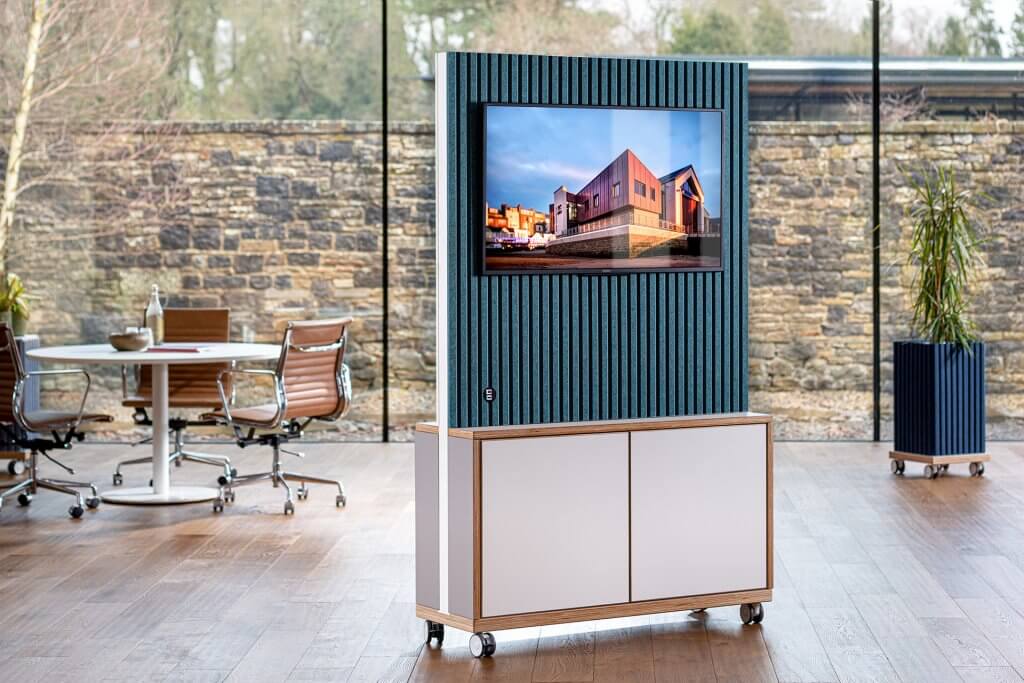 New product launch - Mobile whiteboard media unit with storage ...